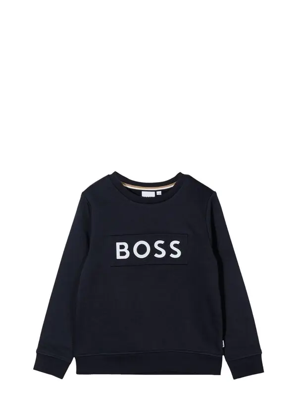 BOSS Logo Crewneck Sweatshirt - Blue