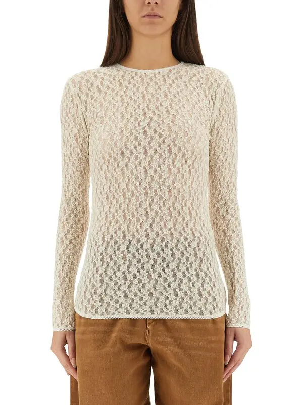 Isabel Marant Gaelle Lace Top - Powder