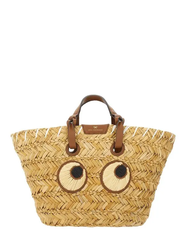 ANYA HINDMARCH Eyes Small Bucket Bag - Beige