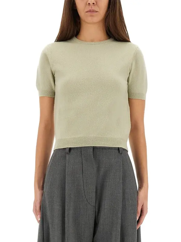 MAISON MARGIELA Wool Crewneck T-shirt - Green
