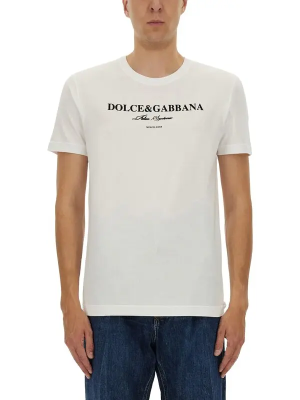 Dolce & Gabbana Cotton T-shirt With Print - White