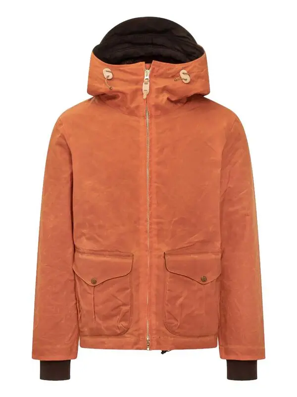 MANIFATTURA CECCARELLI Jacket With Hood - Orange