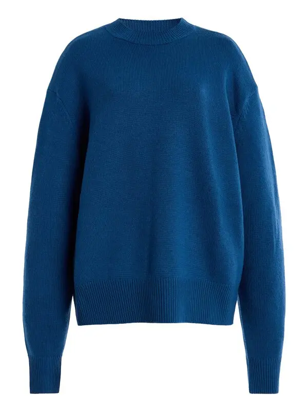 THE FRANKIE SHOP Rafaela Merino Wool-cashmere Sweater - Blue