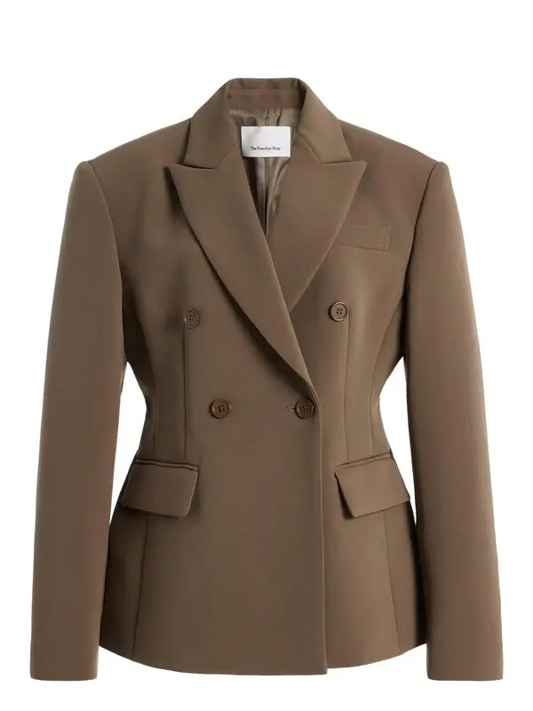 THE FRANKIE SHOP Doyer Cinched Blazer - Green