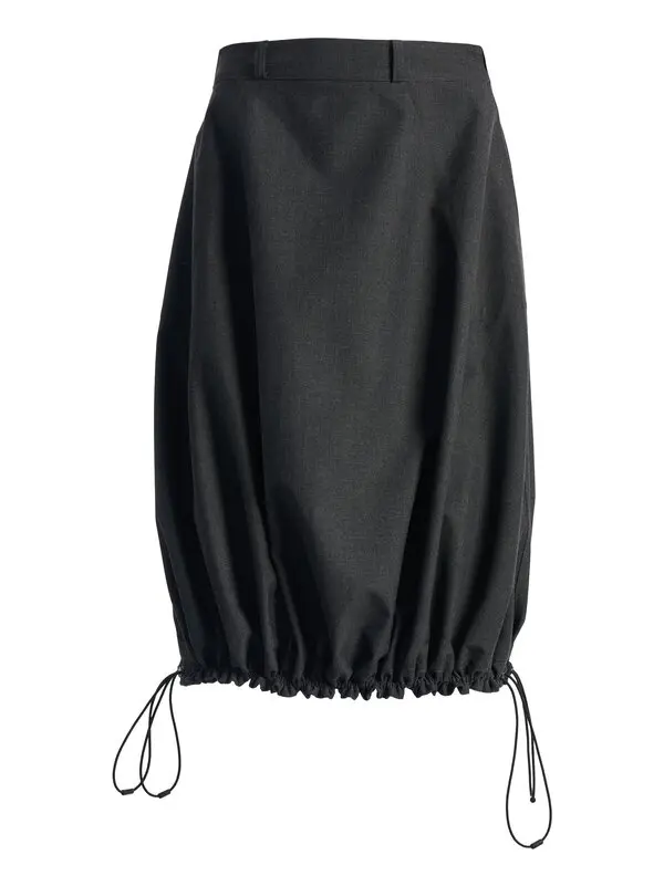 Coperni Tailored Balloon Drawstring Skirt - Grey