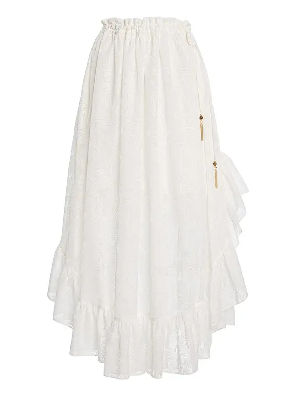 Zimmermann Daylight Ruffled Maxi Skirt - Ivory