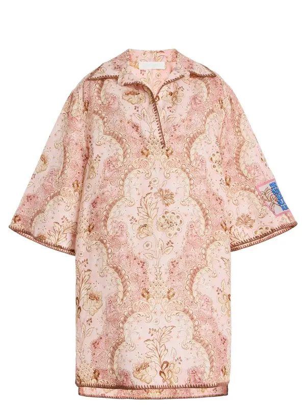 Zimmermann Daylight Silk Mini Dress - Pink