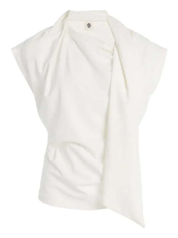 THE GARMENT Scarf Jersey T-shirt - Ivory