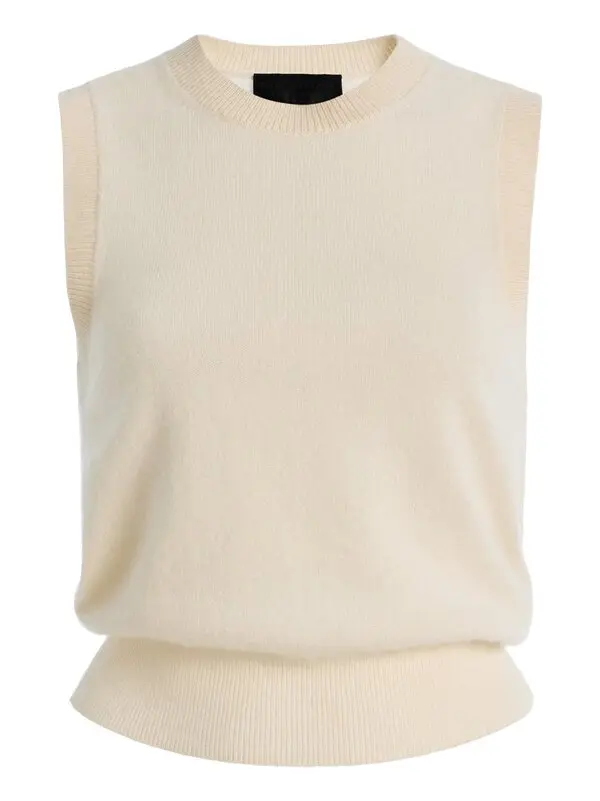 NILI LOTAN May Cashmere Tank Top - Ivory