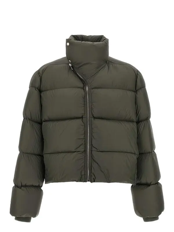 Rick Owens Quilted Nylon Down 'turtle' Jacket - Gray