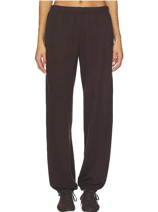 Eterne Lightweight French Terry Pocket Sweatpant - Espresso