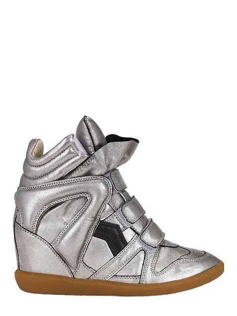 Isabel Marant Bekett High-top Sneakers - Gun Metal