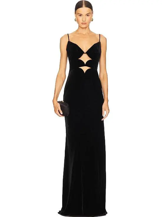 MARIA LUCIA HOHAN Fatma Gown - Black