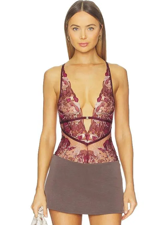 THISTLE AND SPIRE Chanterelle Bodysuit - Mauve