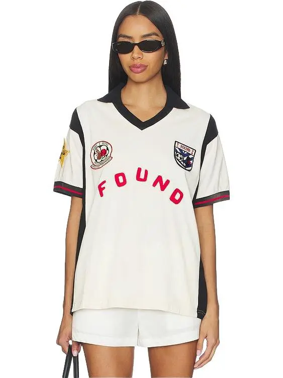 FOUND Union Soccer Jersey Top - Off White