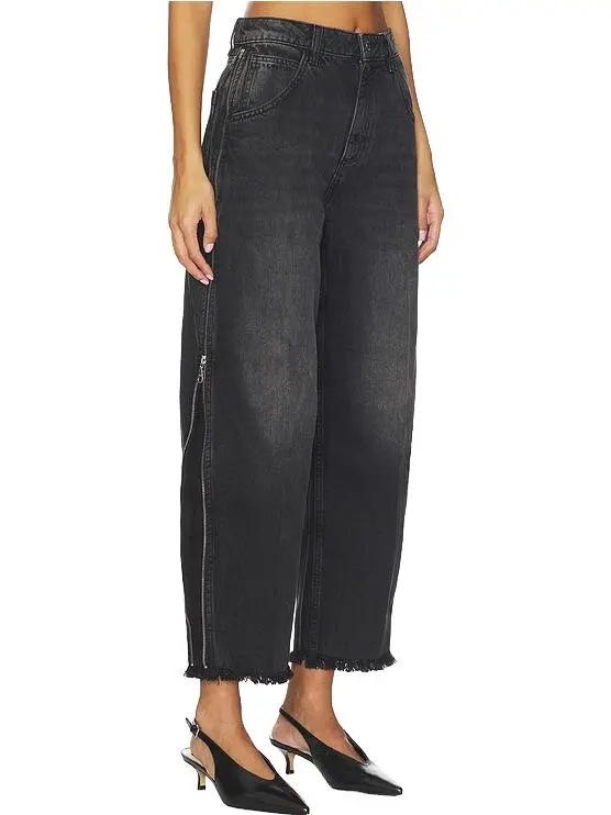 SEVENTY + MOCHI Bo Zip Wide Leg Jeans - Fairbanks