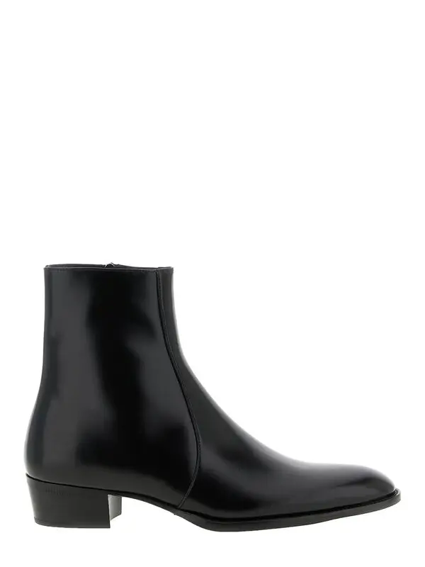 Saint Laurent Roman Ankle Boots - Black