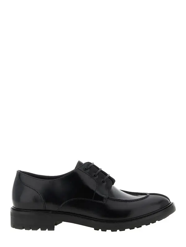 Saint Laurent Lino Lace-up Derby Shoes - Black