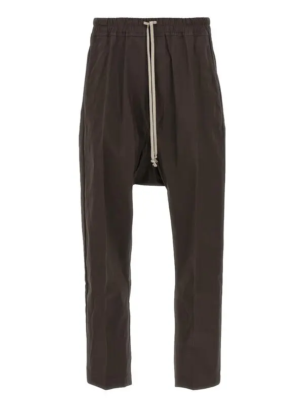 Rick Owens Drawstring Long Pants - Brown