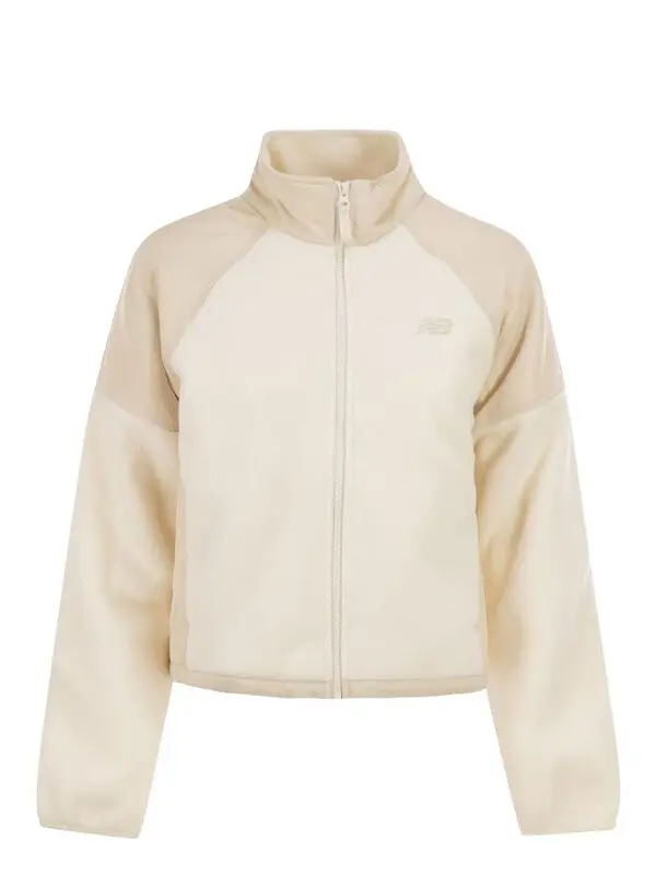 NEW BALANCE High-pile Fleece Jacket - Beige