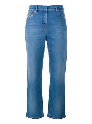 Valentino Garavani Garavani Rockstud Boyfriend Jeans - Blue