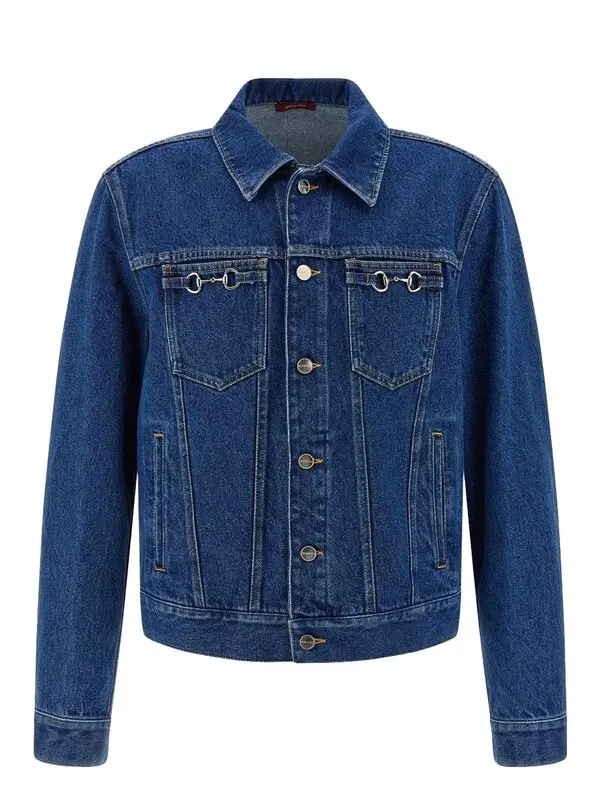 Gucci Horsebit Denim Jacket - Blue