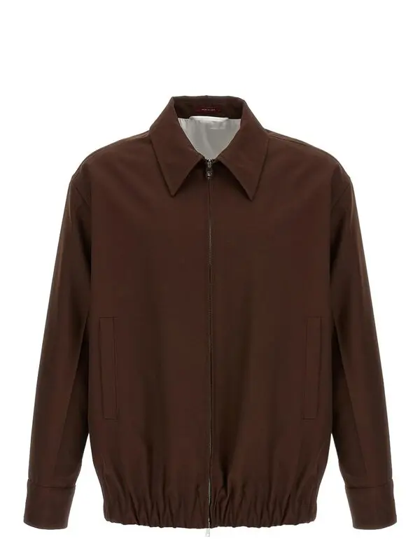 Gucci Wool Twill Jacket - Brown