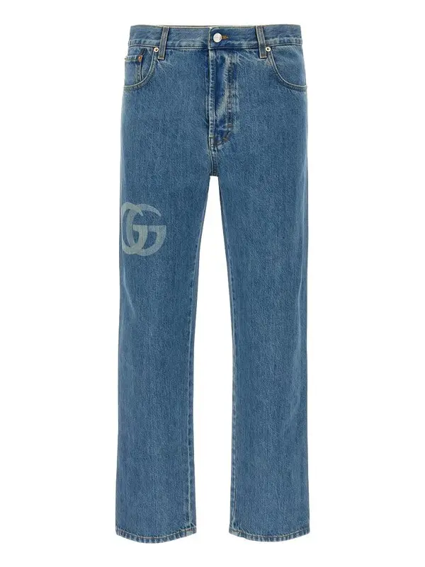 Gucci Double G Jeans - Blue