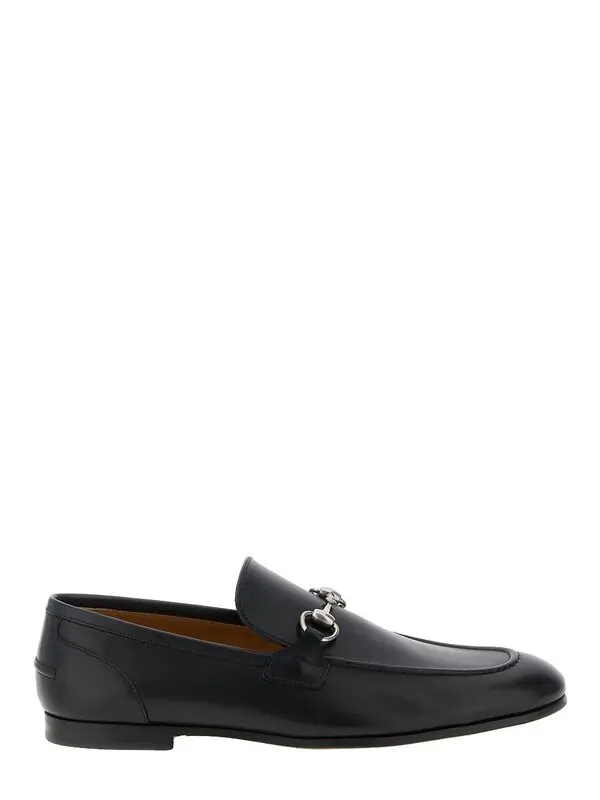 Gucci Jordaan Leather Loafers - Black