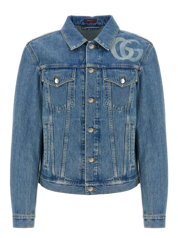 Gucci Gg Denim Jacket - Blue