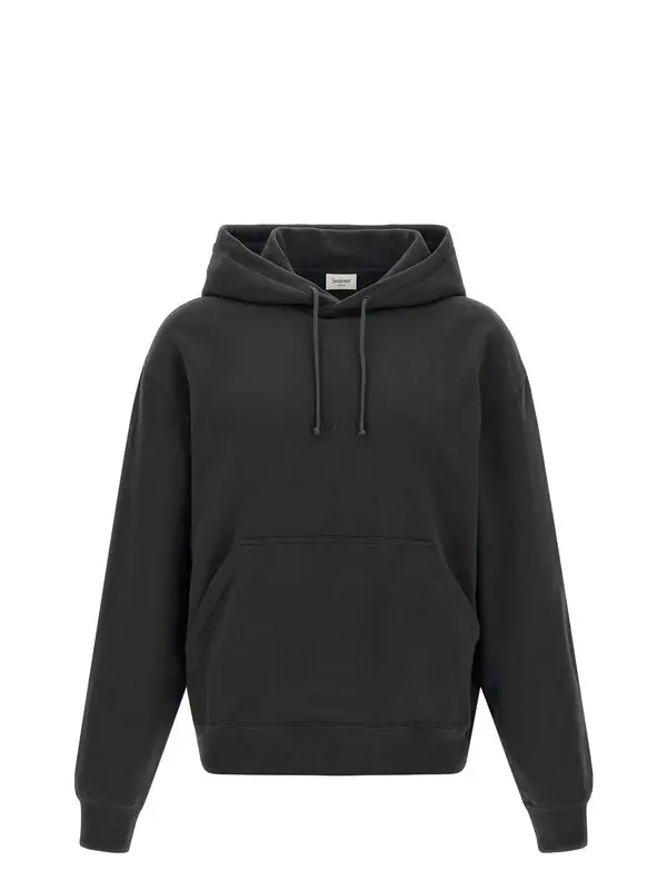 Saint Laurent Cotton Fleece Hoodie - Gray