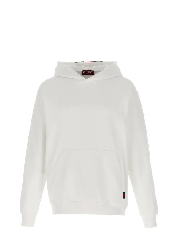 Gucci Nastro Web Hoodie - White