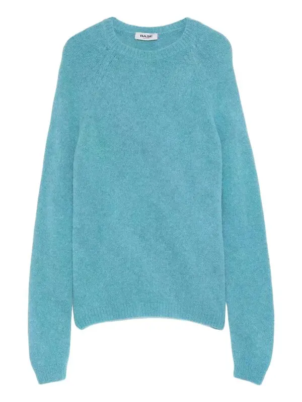 BASE Raglan-sleeve Jumper - Blue