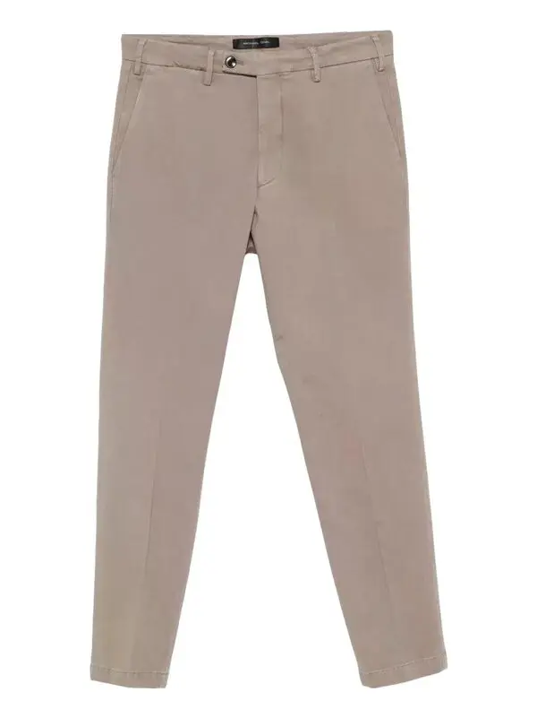 MICHAEL COAL Belt-loops Trousers - Grey