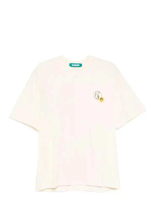 BARROW Graphic-print T-shirt - Neutrals
