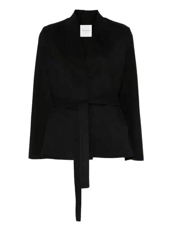 ERMANNO FIRENZE Belted Jacket - Black