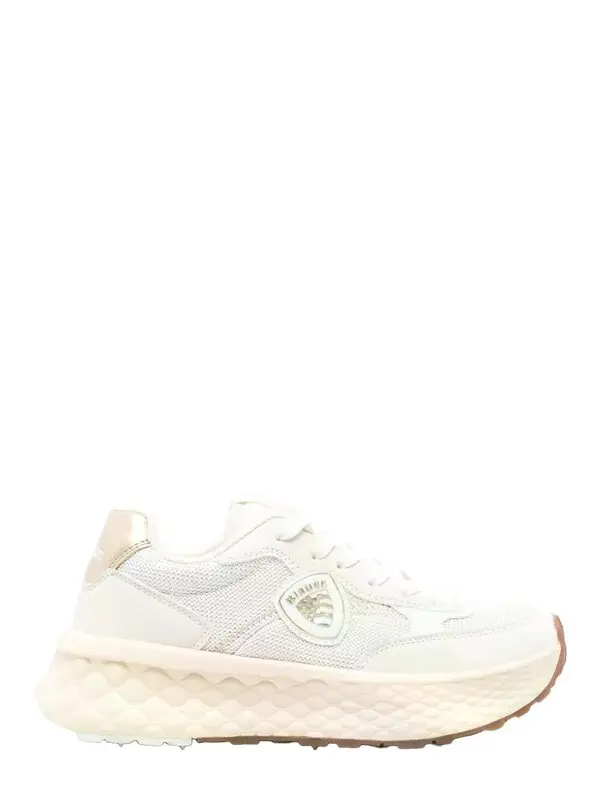 BLAUER. Logo-patch Sneakers - White