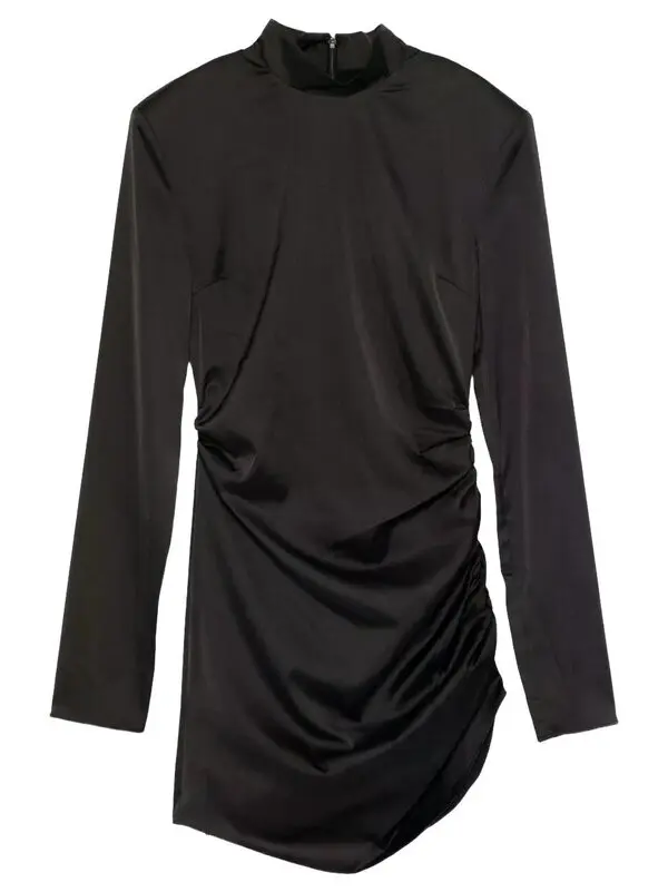 ROTATE BY BIRGER CHRISTENSEN Ruched Mini Dress - Black