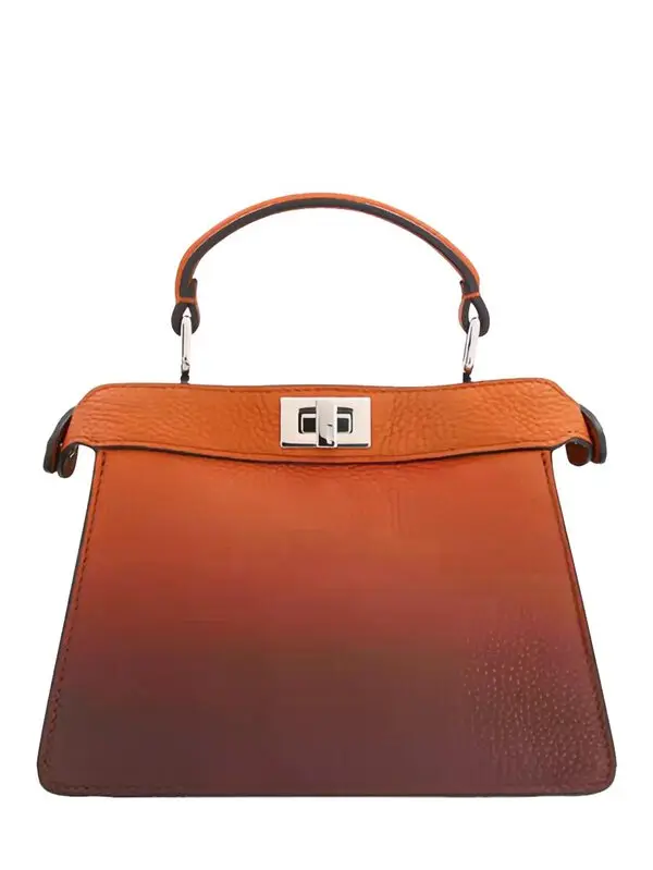 Fendi Mini Peekaboo Iseeu Leather Tote - Brown