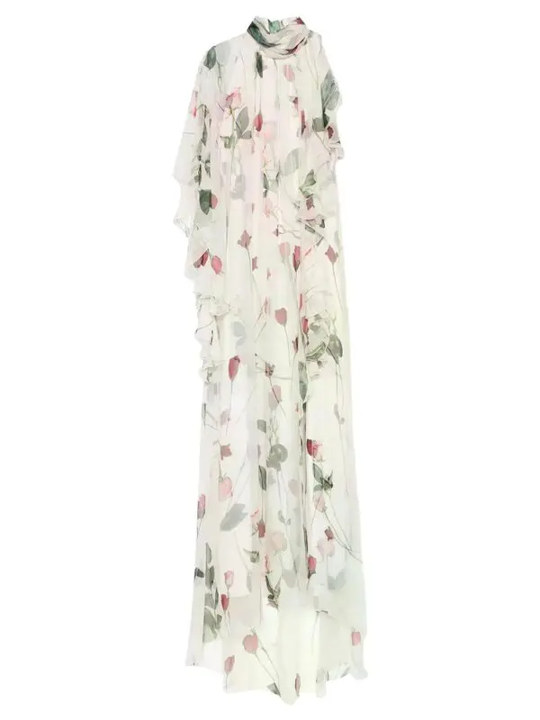 Antonio Marras Floral-print Maxi Dress - Grey