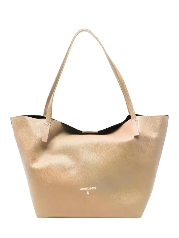 Patrizia Pepe Tote Bag With Removable Pouch - Neutrals