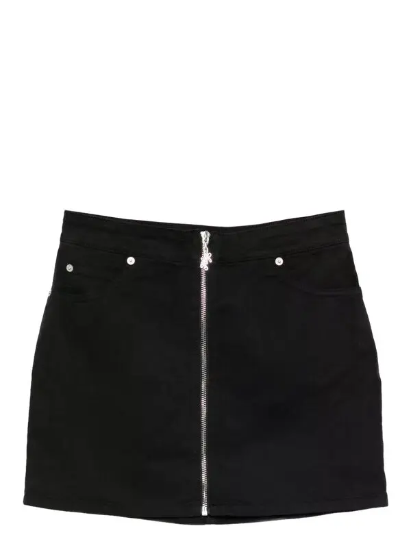 Hugo Mini Skirt With Zip Fastening - Black
