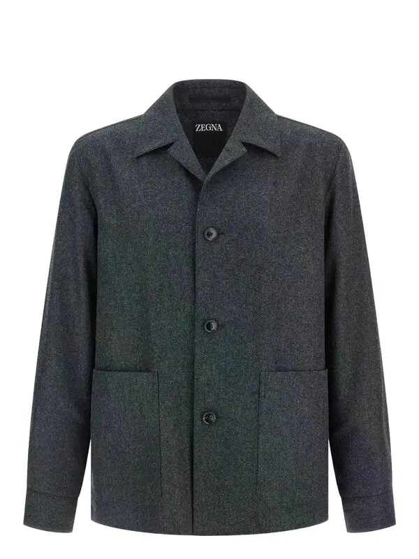 Zegna Alpe Button Jacket - Grey