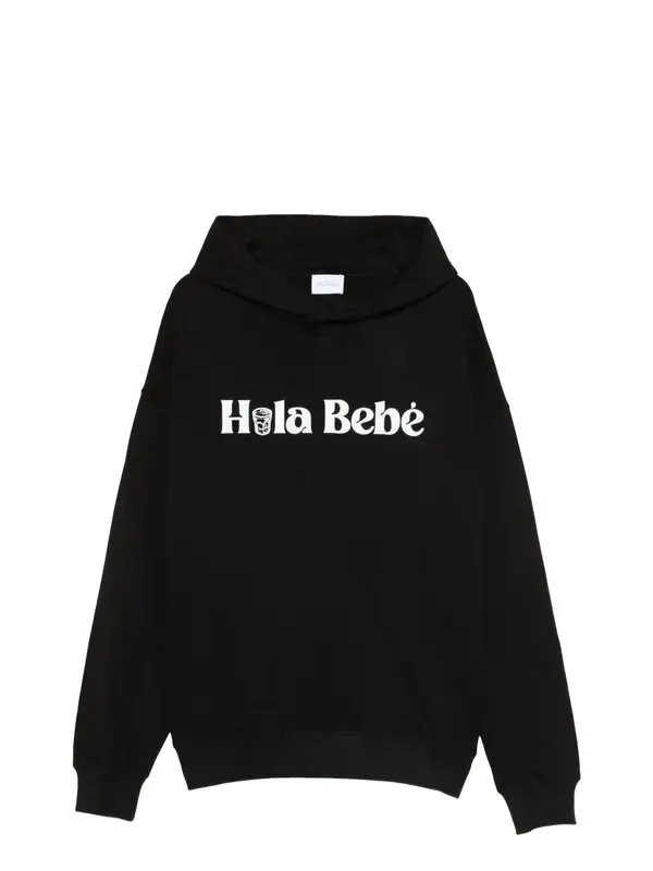 BLUE SKY INN Text-print Hoodie - Black