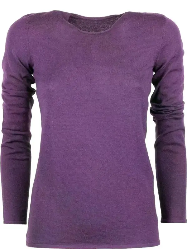 BASE MILANO Long-sleeve Top - Purple