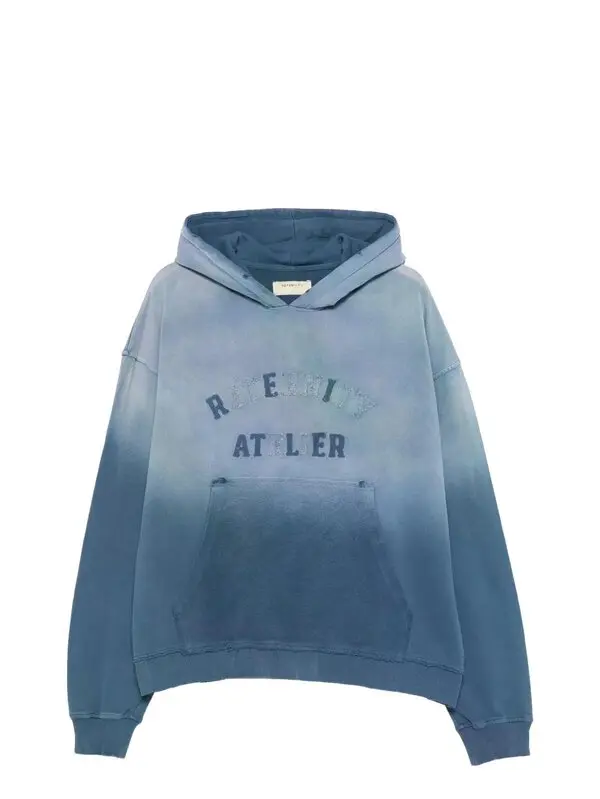 RETERNITY Vénie Logo-appliqué Hoodie - Blue