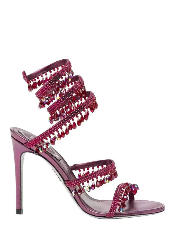 Rene Caovilla 100mm Chandelier Sandals - Pink