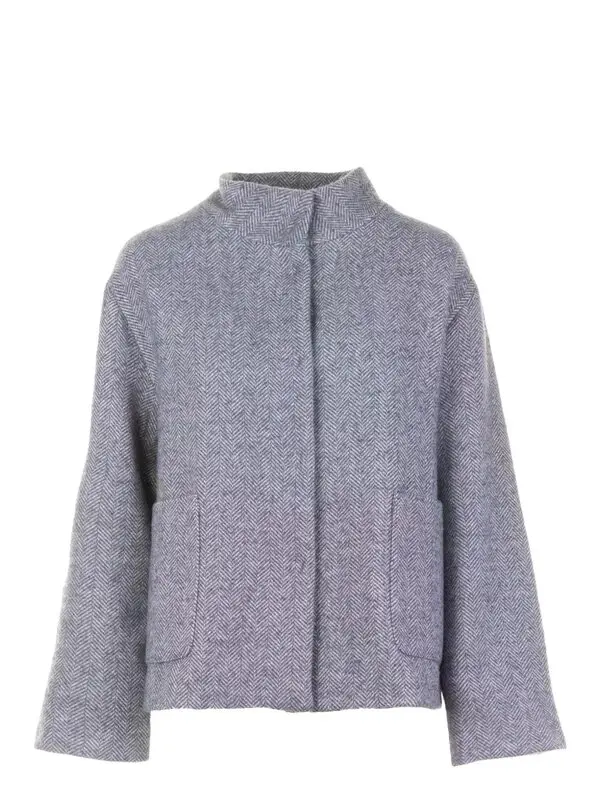 VICARIO CINQUE Herringbone Jacket - Grey