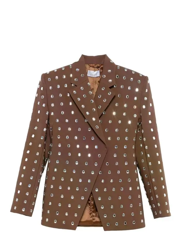 Giuseppe Di Morabito Crystal-embellished Blazer - Brown