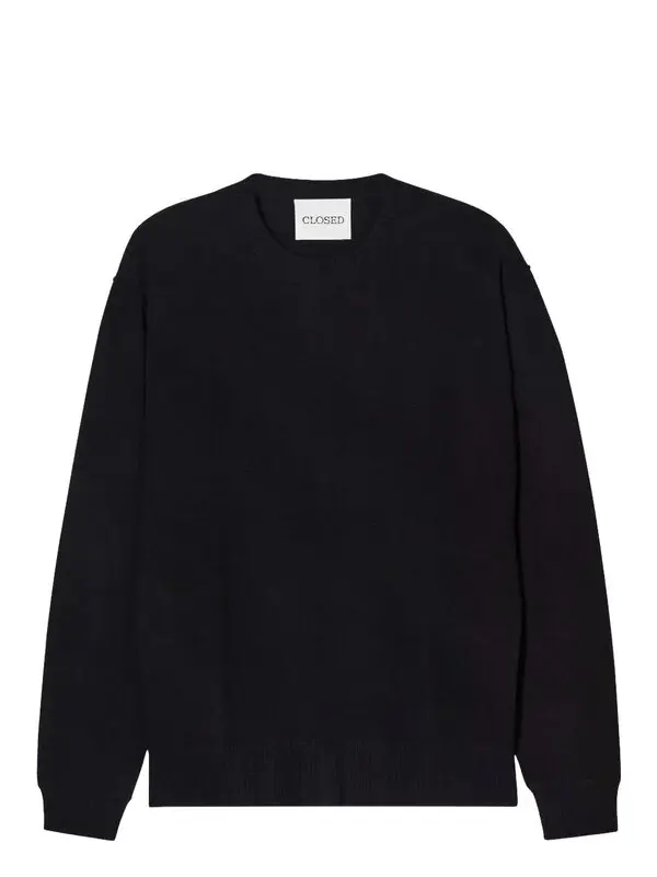Closed Crew-neck Sweater - Black